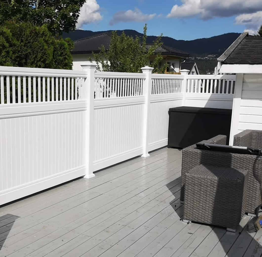 PVC levegg 180cm med spiler - TerrasseGutta